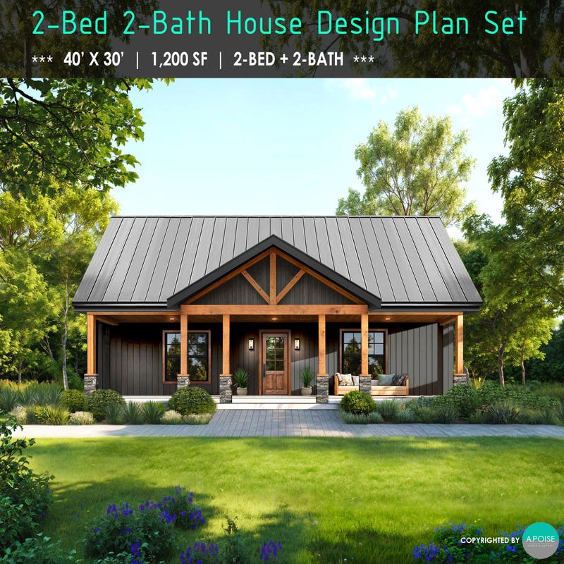 Tm Studio House Plans - Etsy