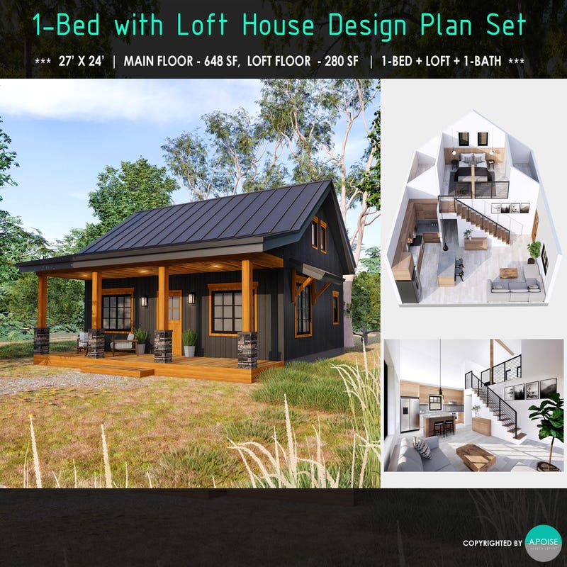 Small Vacation Homes Plans - Etsy