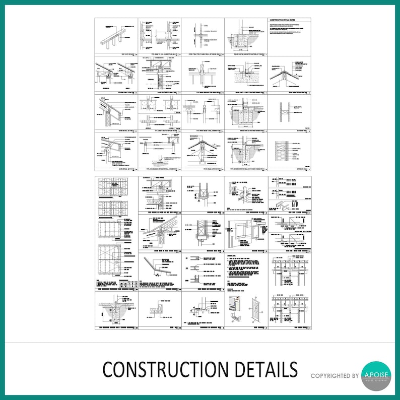 Cabin Plans With Loft 27'x26' House Plan Set - Custom Tiny House 970SF ...
