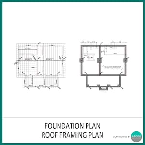 31'x21' Tiny House Plans 1bedroom House W/porch - House Floor Plans ...