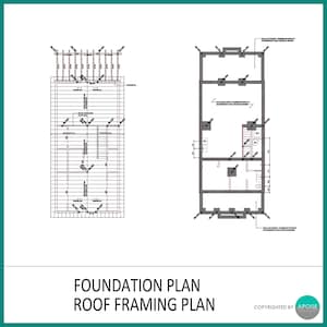 Cabin Plans With Loft 22'x45' - Custom Home Plan 1,200SF Modern Small ...