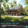 31'x21' Tiny House Plans 1bedroom House W/porch Floor Plans House Design Plans Custom 651SF ...