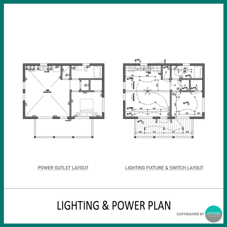 31'x21' Tiny House Plans 1bedroom Cabin - Small Cottage House Design ...
