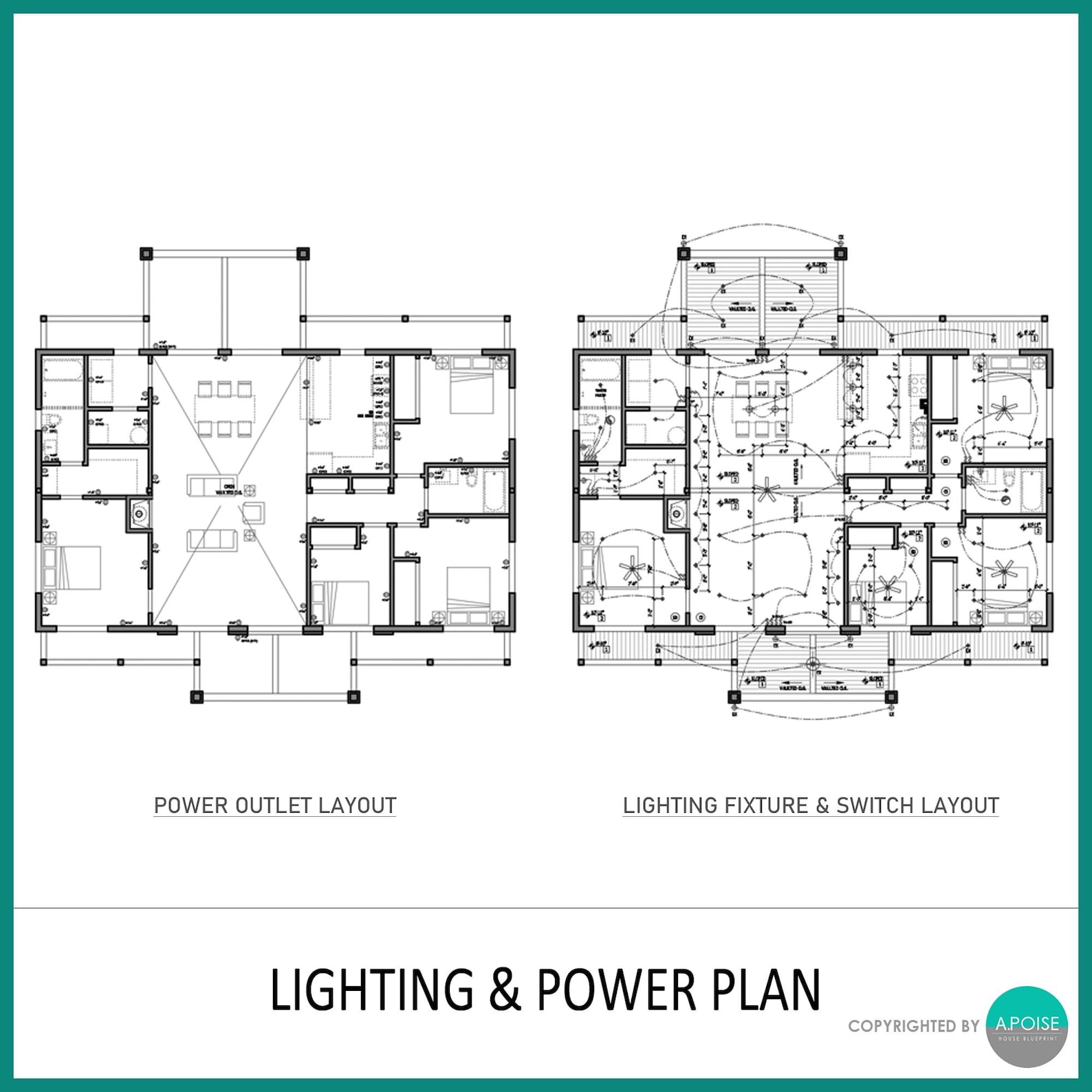 4bed 2bath House Plans 56'x33' Floor Plan - Farmhouse Custom 1,848SF ...