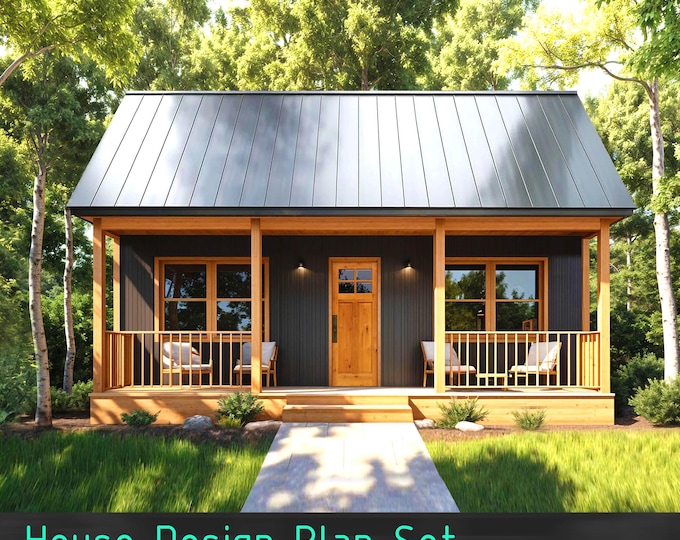 30x26 House -- 2-bedroom 1-bath -- 780 Sq Ft -- PDF Floor Plan ...