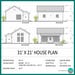 31'x21' Tiny House Plans 1bedroom House W/porch Floor Plans House Design Plans - Custom 651SF ...