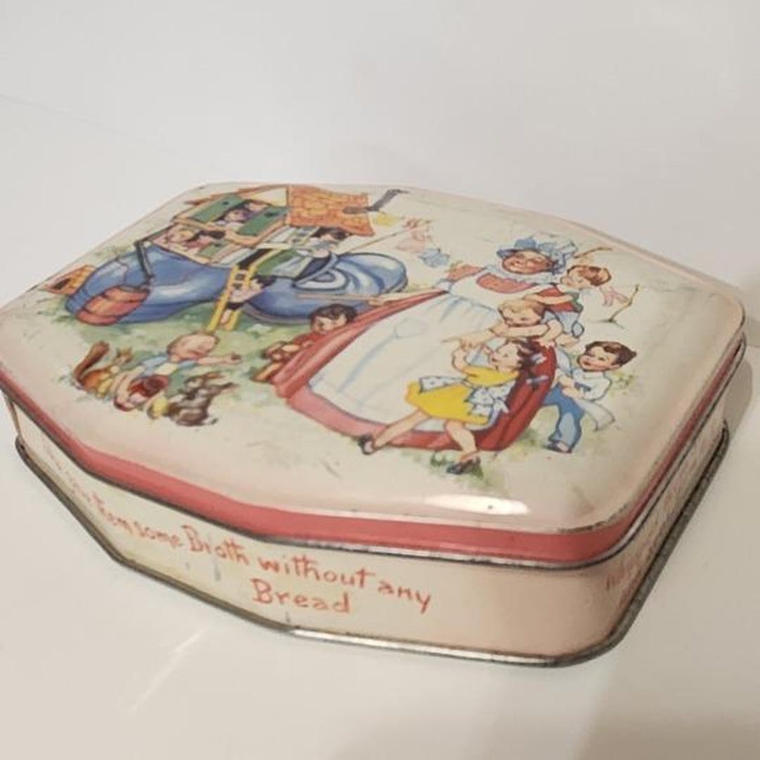 Vintage Horner Old Woman Who Lived in a Shoe Nursery Rhyme Tin Box - Etsy