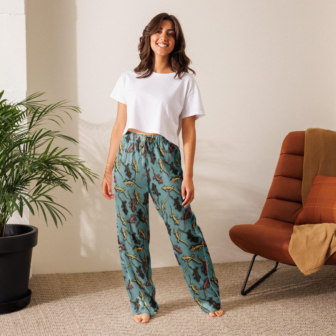 Crested Gecko Pajama Pants, Women's Fit - Etsy