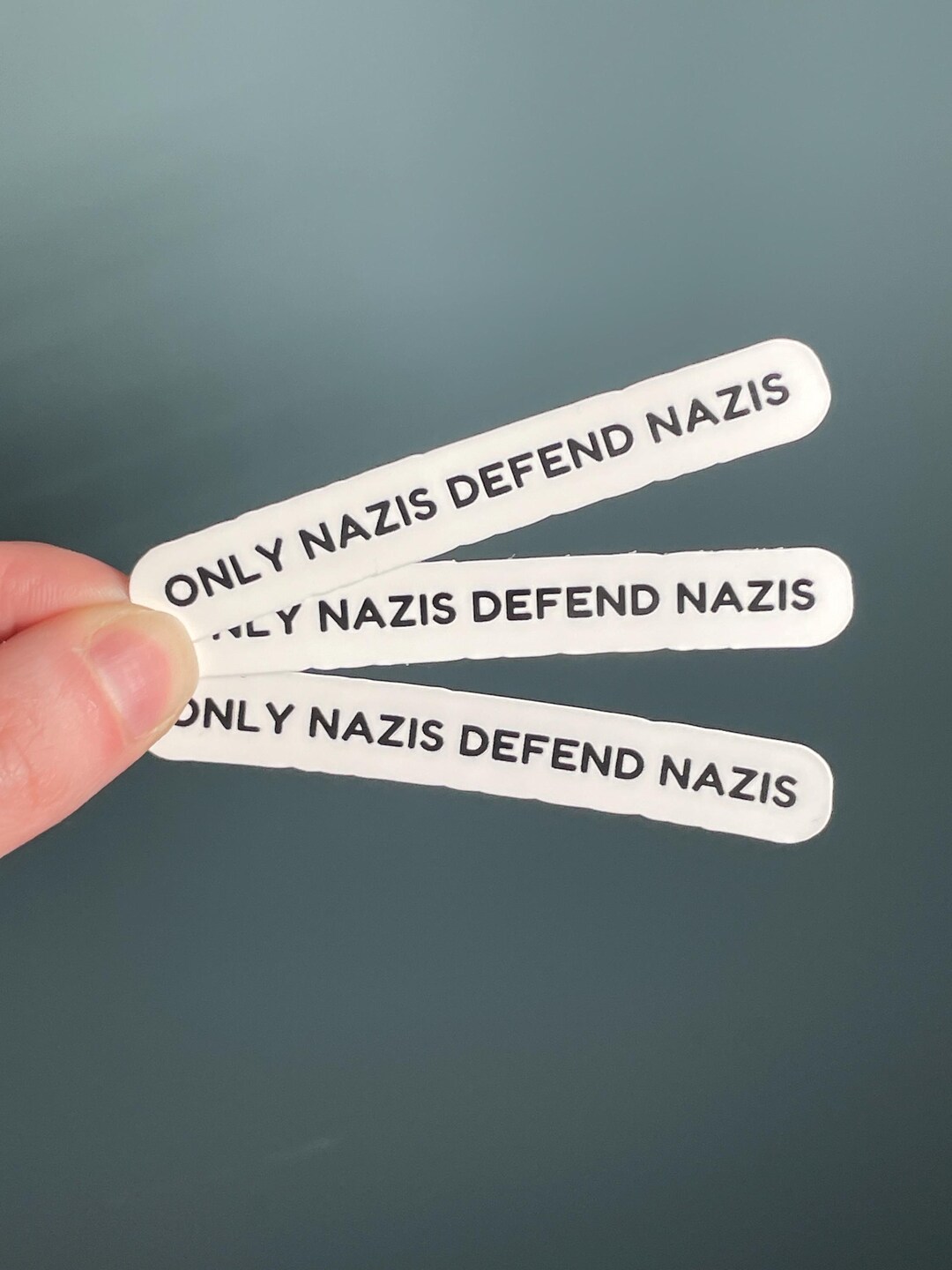 Vinyl Sticker "only Nazis Defend Nazis" Resistance Sticker, Anti Nazi ...