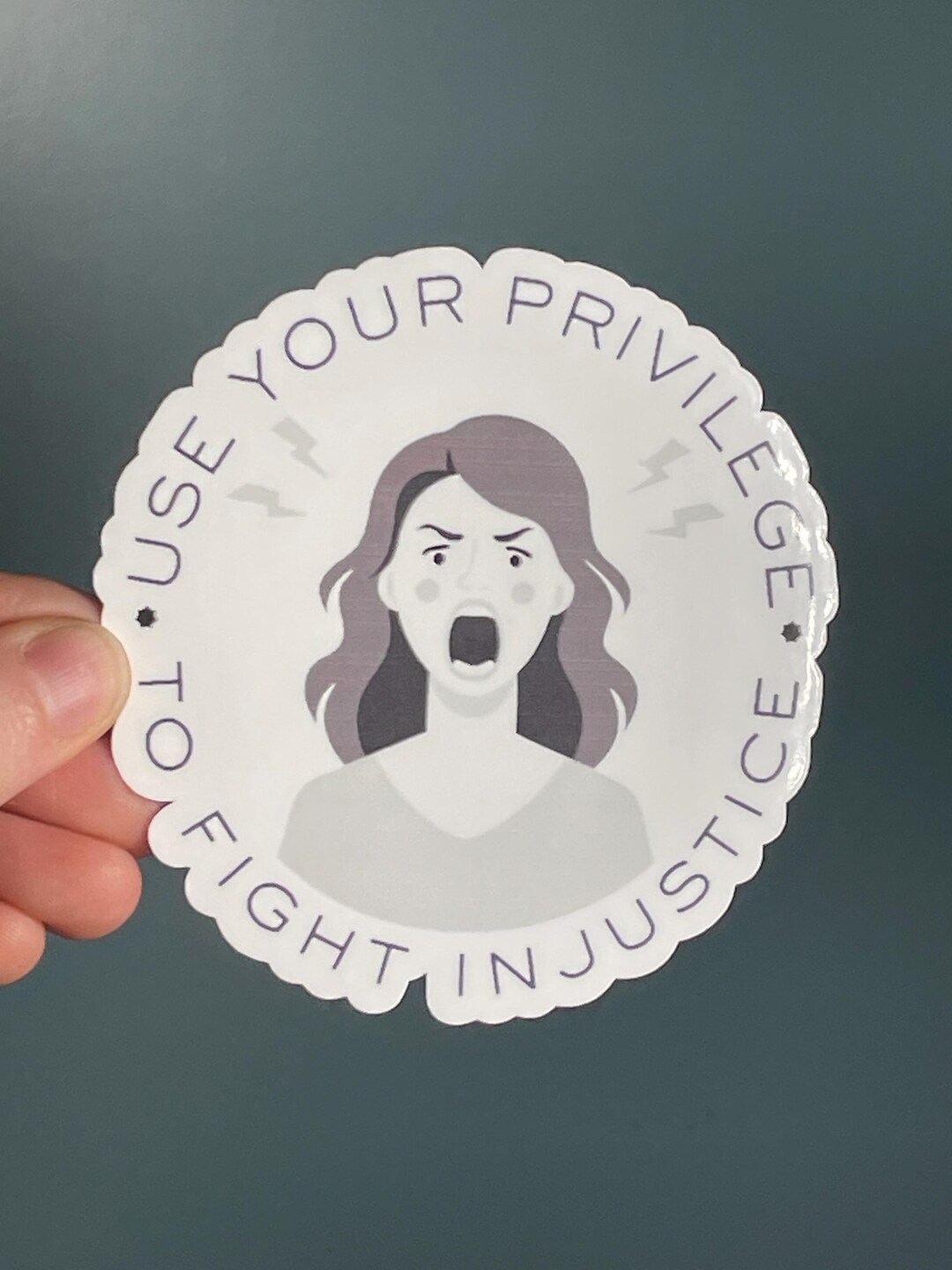 Vinyl Sticker "use Your Privilege to Fight Injustice" Resistance ...
