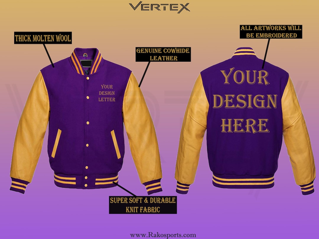 Custom Vintage Varsity Jackets ,personalized Letterman, College ...
