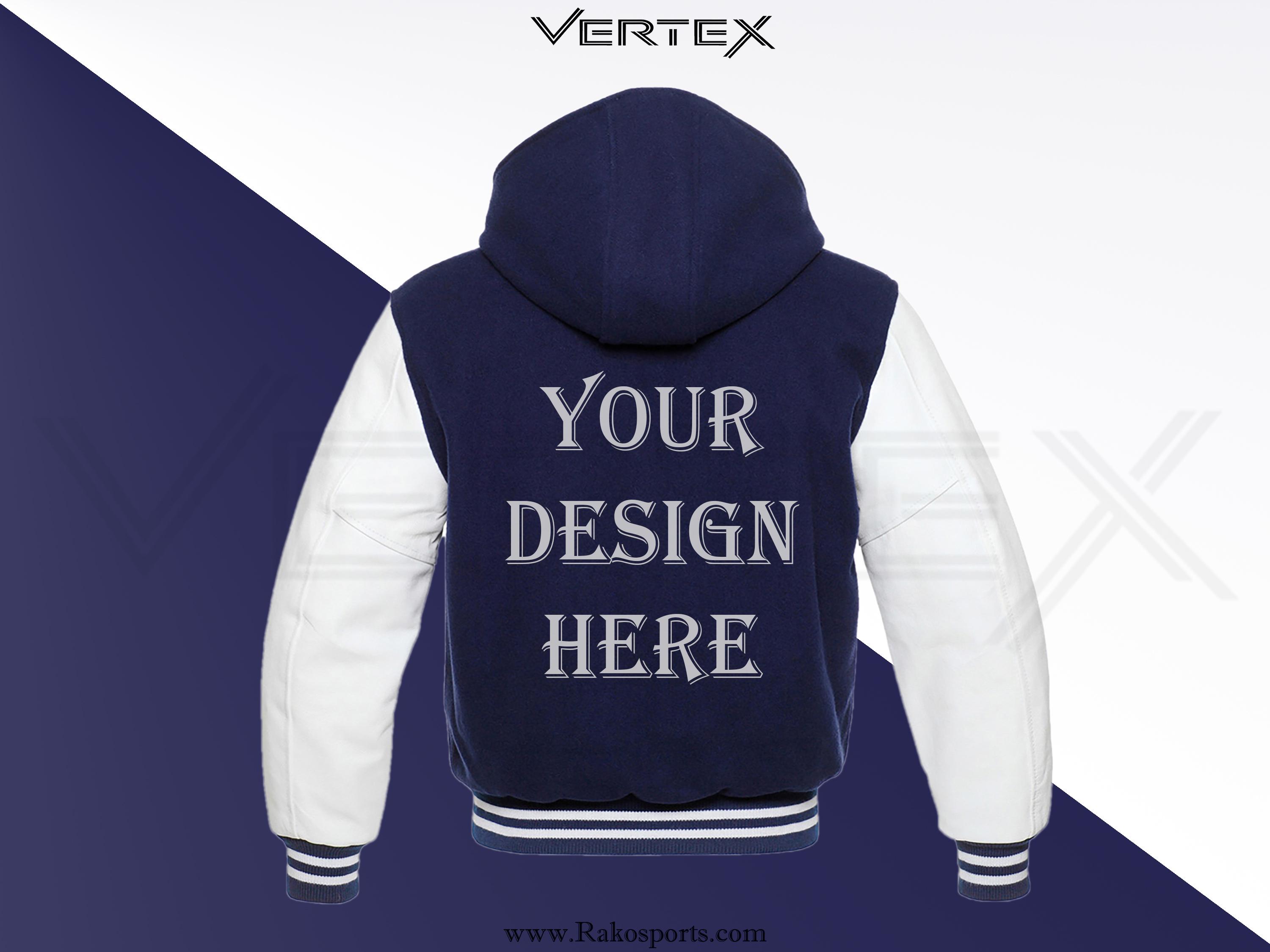 Custom Wool Varsity Jacket, Genuine Leather Sleeves - Etsy