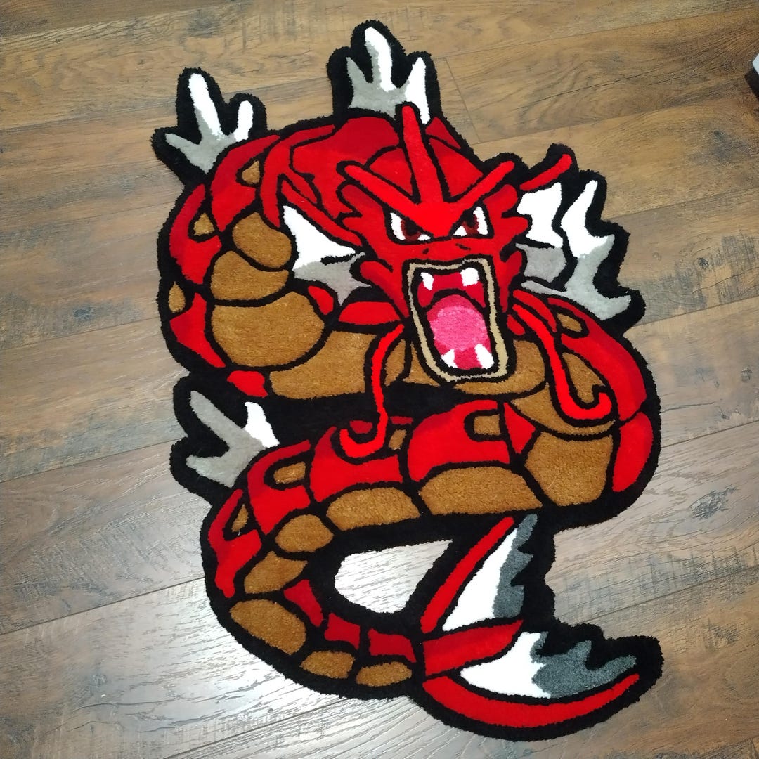 Handmade Rug Cartoon Anime Red Garydos Shiny Pokemon Poke Monster Gifts ...