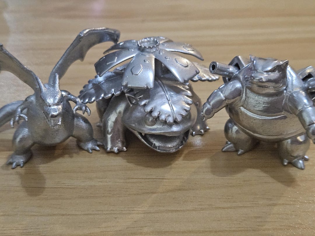 Pokemon Starter Evolved Trio (charizard, Blastoise, Venesaur) - Etsy
