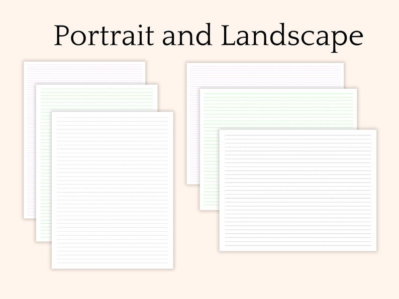 Kokuyo Campus With Margins Printable Pdfs Portrait Landscape A4 ...