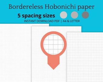 Dotted Paper Borderless Printable Pdfs A4 & Letter | Instant Download ...