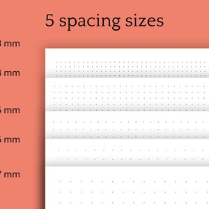 Dotted Paper With Margins Printable Pdfs A4 & Letter | Instant Download ...