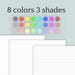 Lined Paper Printable | 24 Colors, A4 & Letter (PDF) - Etsy