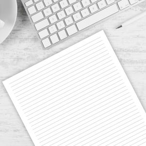 Lined Paper With Margins Printable Pdfs Portrait Landscape A4 & Letter ...