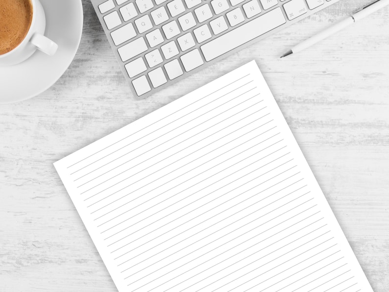 Lined Paper With Margins Printable Pdfs Portrait Landscape A4 & Letter ...