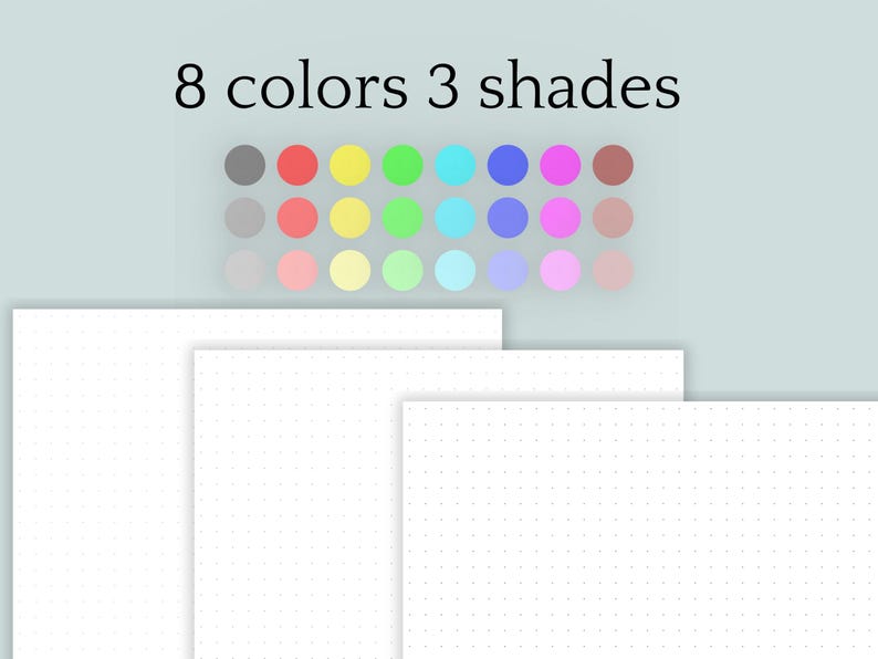 Dotted Paper Borderless Printable Pdfs A4 & Letter | Instant Download ...