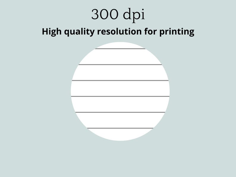 Lined Paper Borderless Printable Pdfs Portrait Landscape A4 & Letter ...