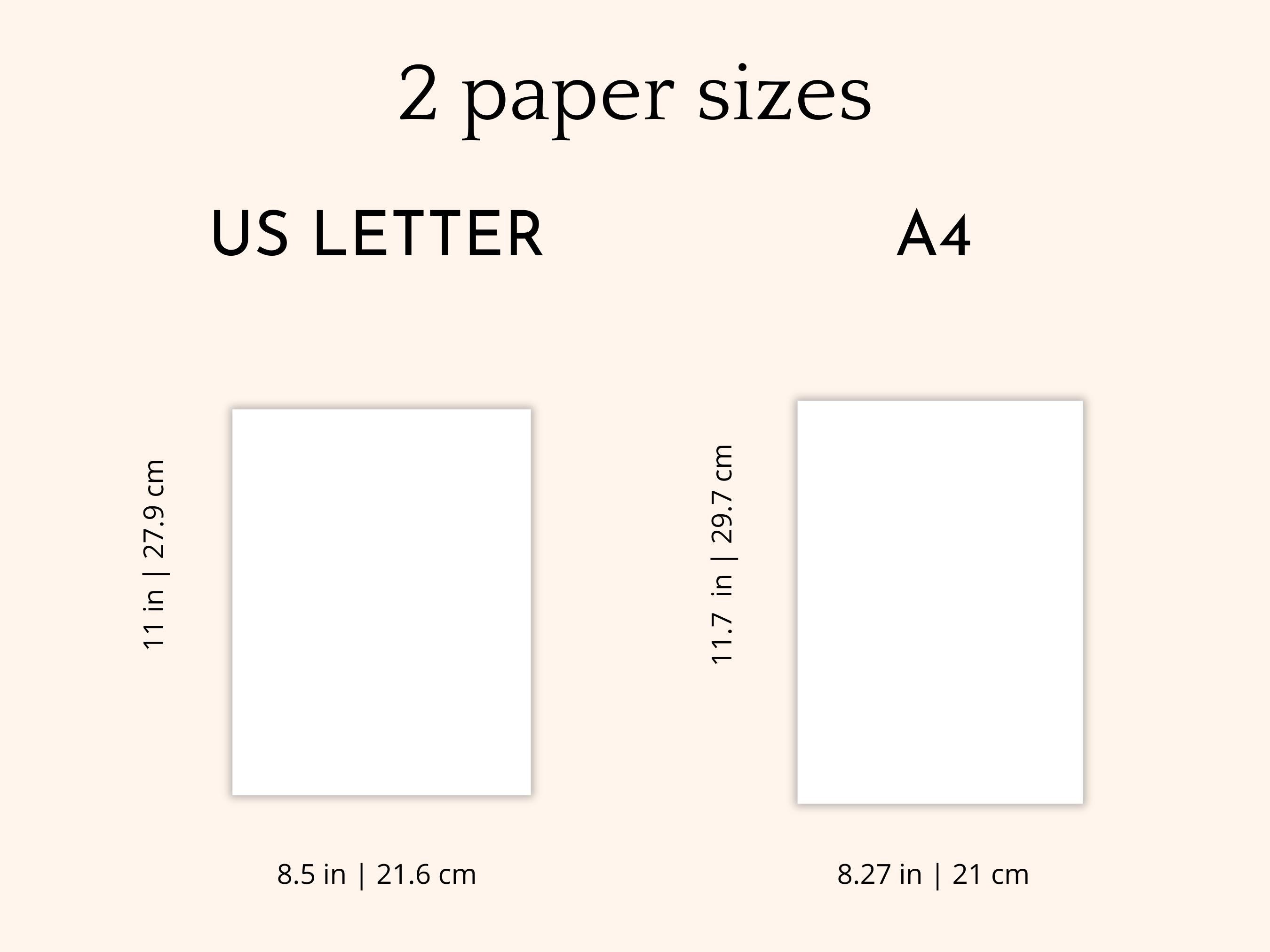 Lined Paper With Margins Printable Pdfs Portrait Landscape A4 & Letter ...