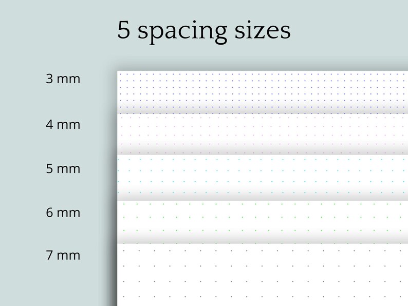 Dotted Paper Borderless Printable Pdfs A4 & Letter | Instant Download ...