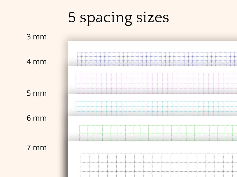 Hobonichi Grid With Margins Printable Paper Pdfs A4 & Letter | Instant ...