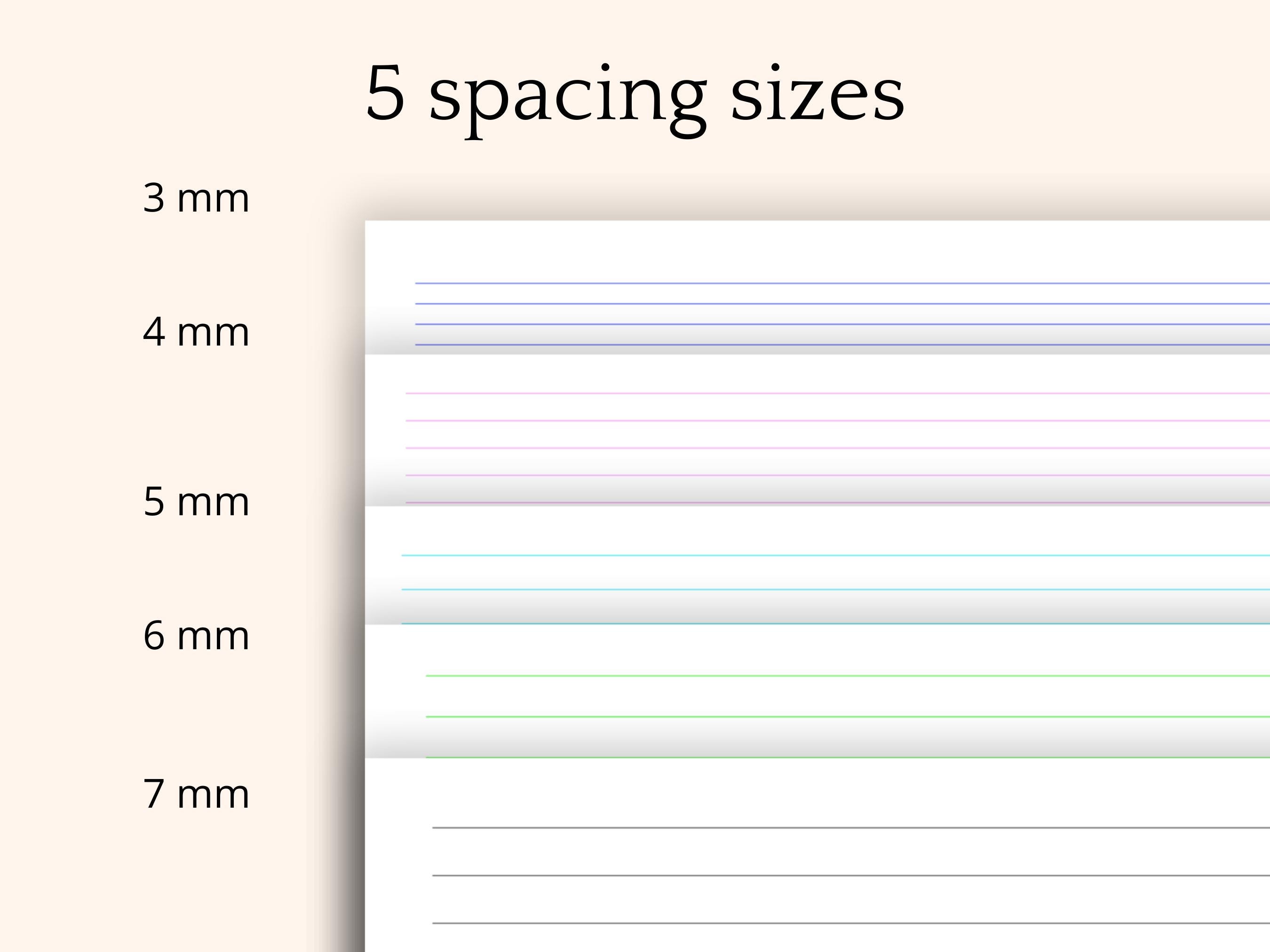 Lined Paper With Margins Printable Pdfs Portrait Landscape A4 & Letter ...