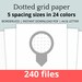 Dotted Paper Borderless Printable Pdfs A4 & Letter | Instant Download ...