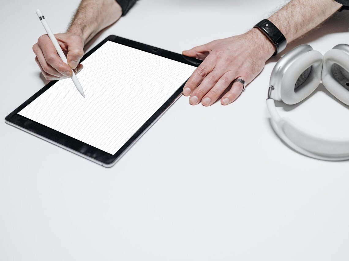 Dotted Paper Borderless Printable Pdfs A4 & Letter | Instant Download ...