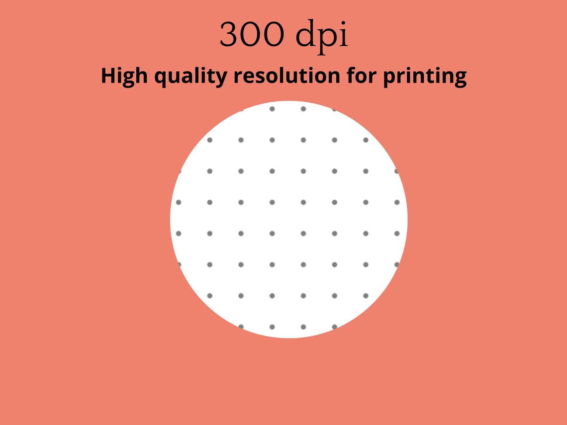 Dotted Paper With Margins Printable Pdfs A4 & Letter Instant Download ...