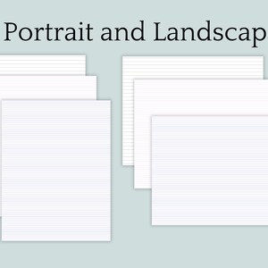 Lined Paper Printable | 24 Colors, A4 & Letter (PDF) - Etsy
