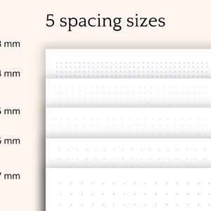 Dotted Paper With Margins Printable Pdfs A4 & Letter | Instant Download ...
