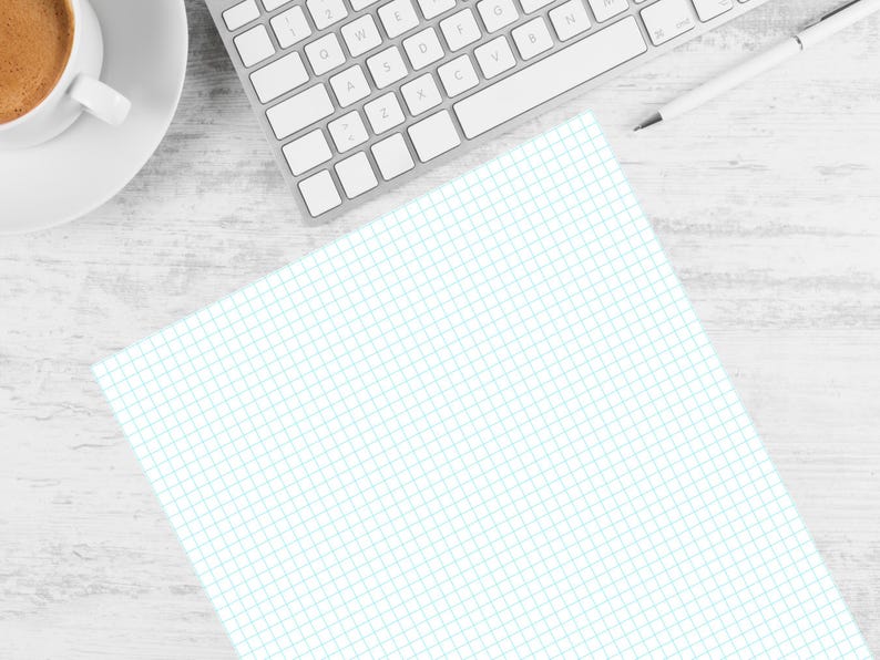 Graph Paper Borderless Printable Pdfs A4 & Letter Instant Download 3mm ...
