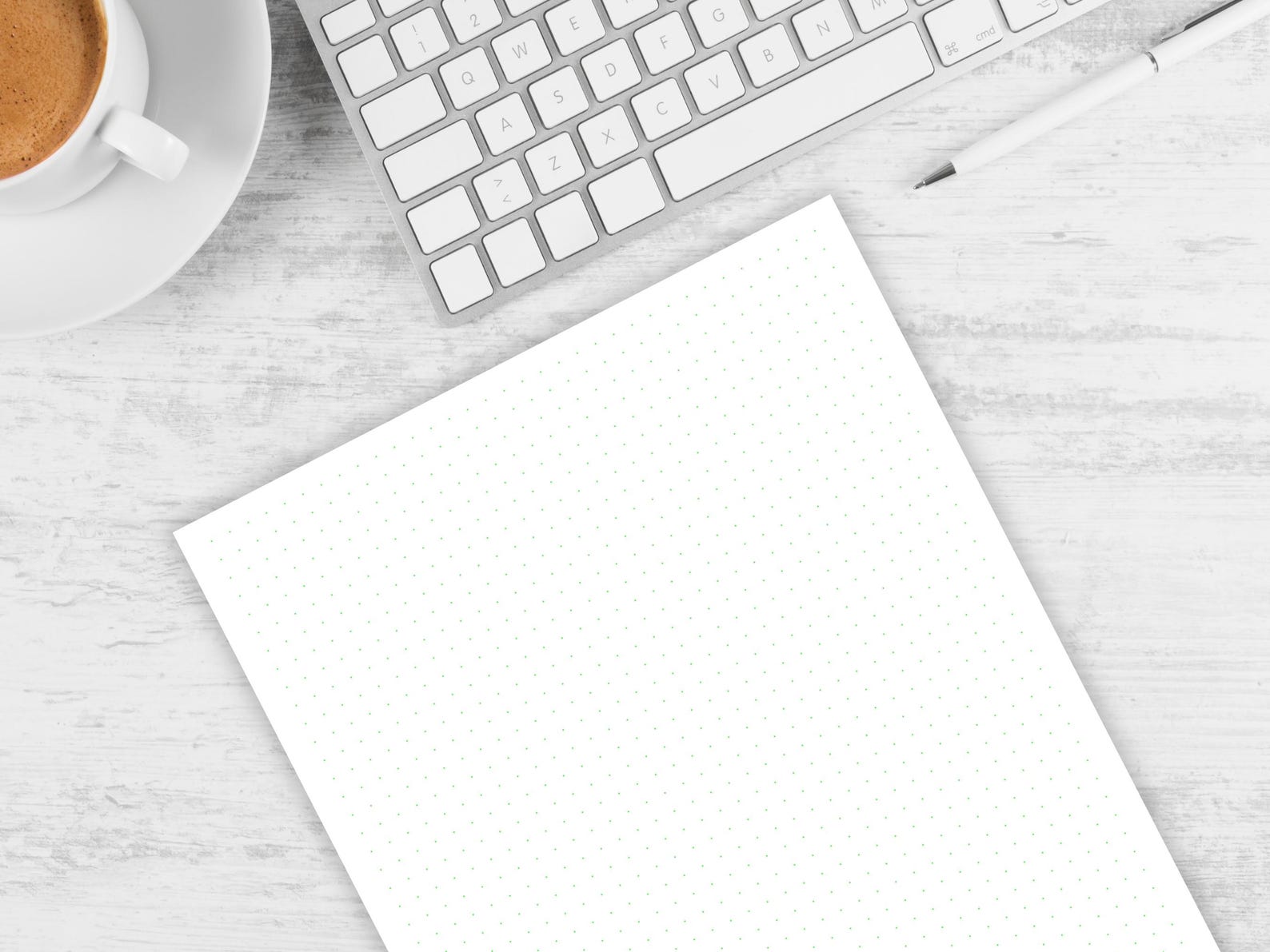 Dotted Paper With Margins Printable Pdfs A4 & Letter | Instant Download ...