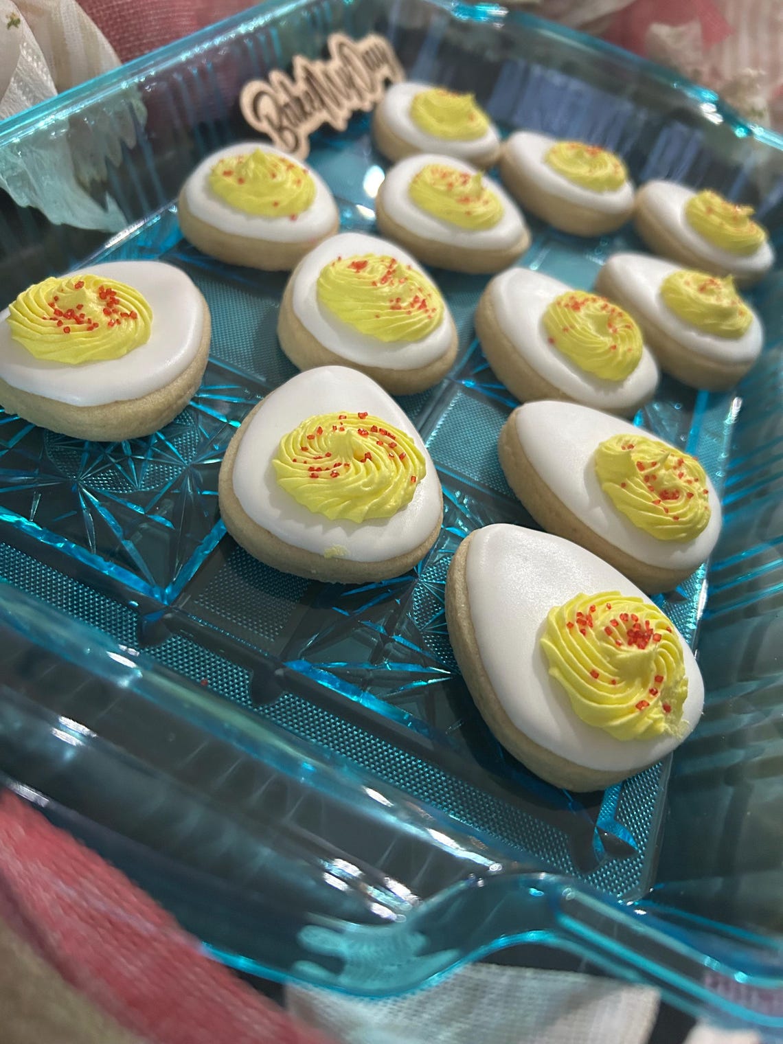Deviled Egg” Sugar Cookies. Set Your Easter Table, Celebration, or Gift ...