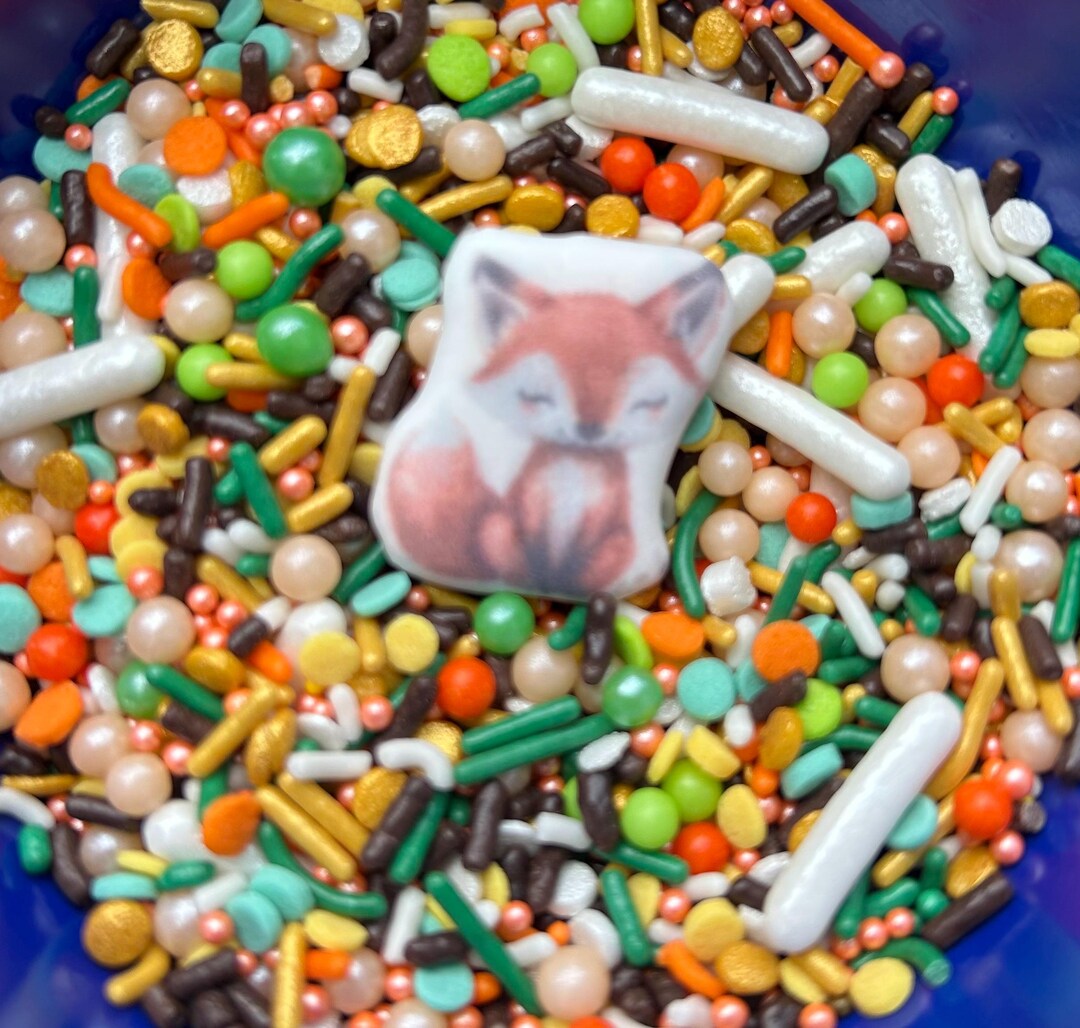 Woodland Animal Sugar Sprinkle Mix. Animal Themed Sprinkles ...