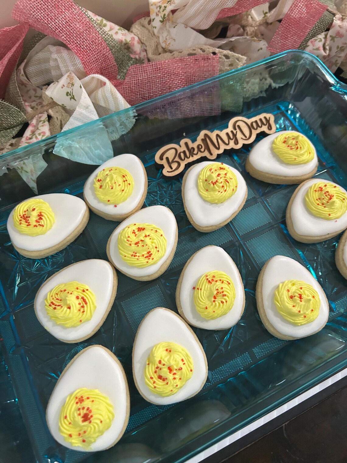 Deviled Egg” Sugar Cookies. Set Your Easter Table, Celebration, or Gift ...