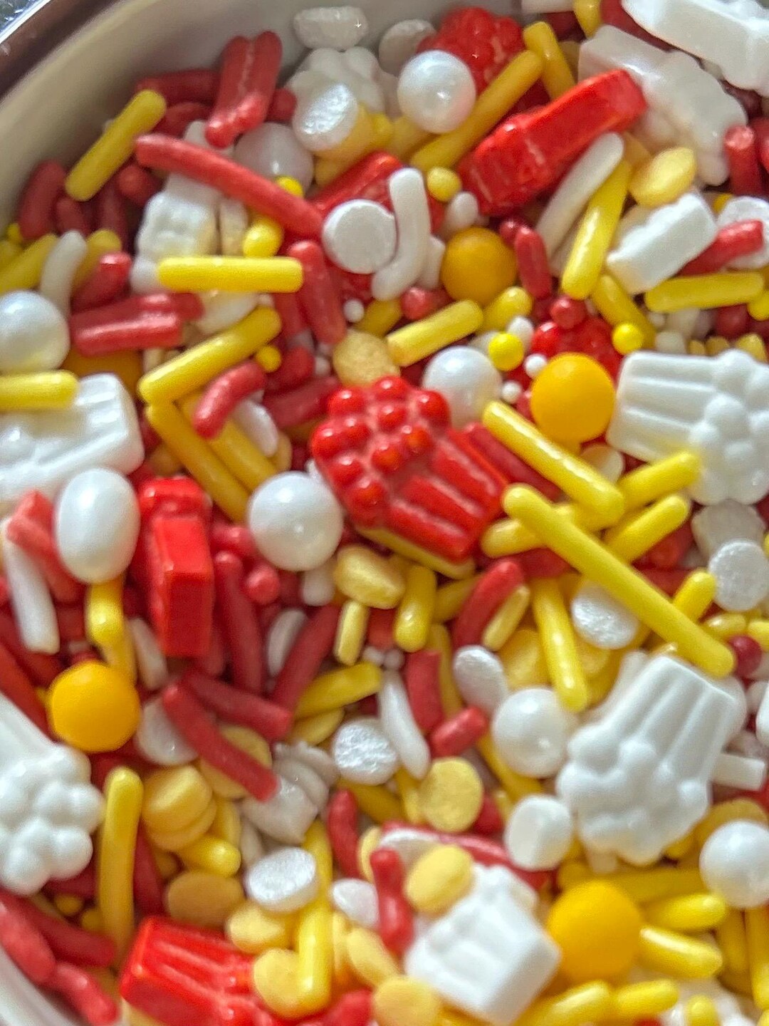 Carnival and Popcorn Sugar Sprinkle Mix. Movie Night Sugar Sprinkles ...