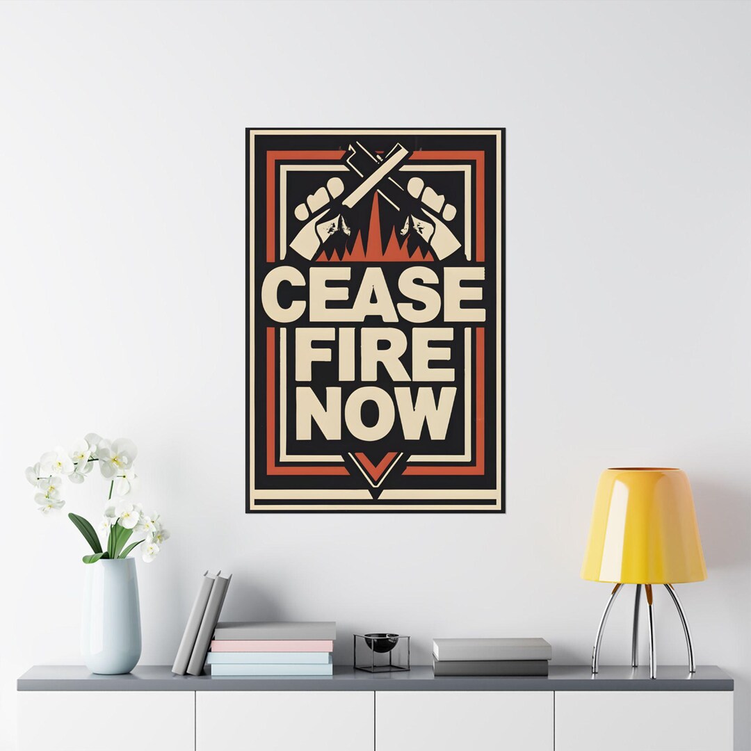 Ceasefire - Ceasefire Now - Free Palestine: Vertical Matte Poster for ...