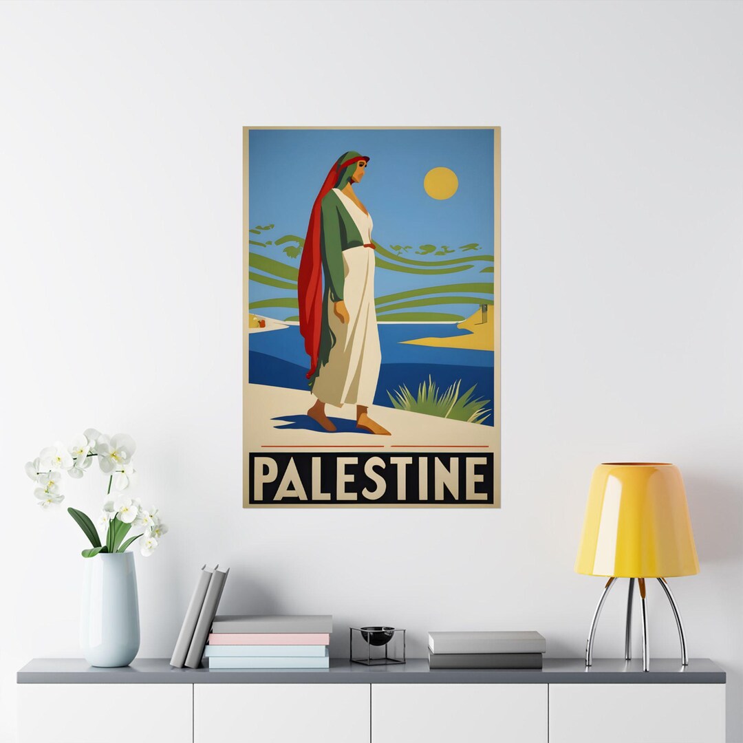 Virgin Mary Palestine Poster: Biblical Christian Art Print - Etsy