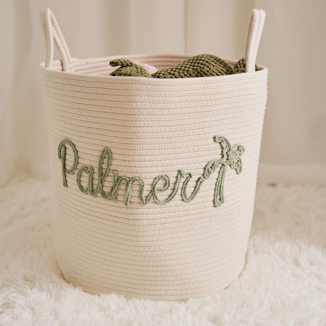 Custom Laundry Basket - Custom Name Basket for Kids/pet, Toy Basket ...