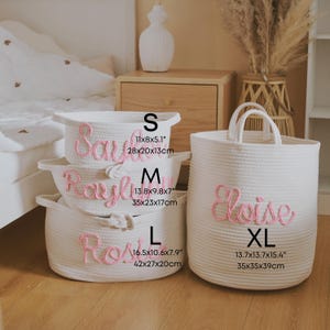 Custom Laundry Basket - Custom Name Basket for Kids/pet, Toy Basket ...