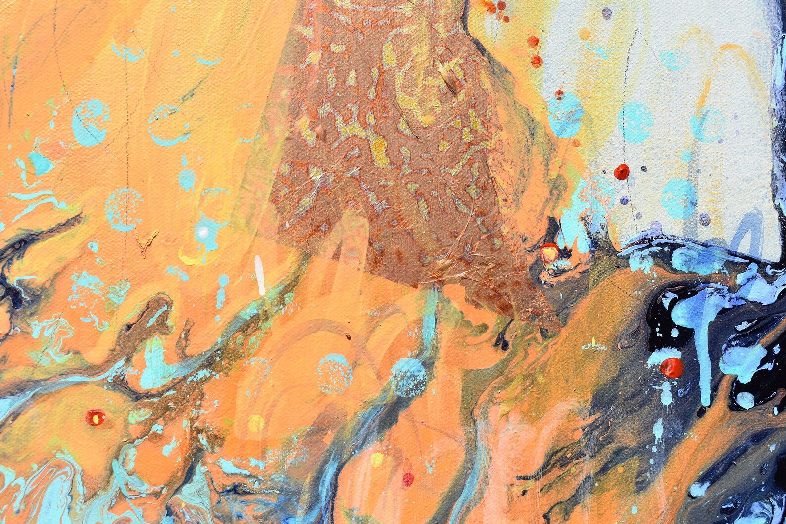 Heart of Compassion - Abstract Art - 20 X 20 IN / 51 X 51 CM - Abstract ...