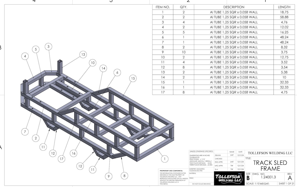 DIY Track Sled Frame and Build Plans - Etsy