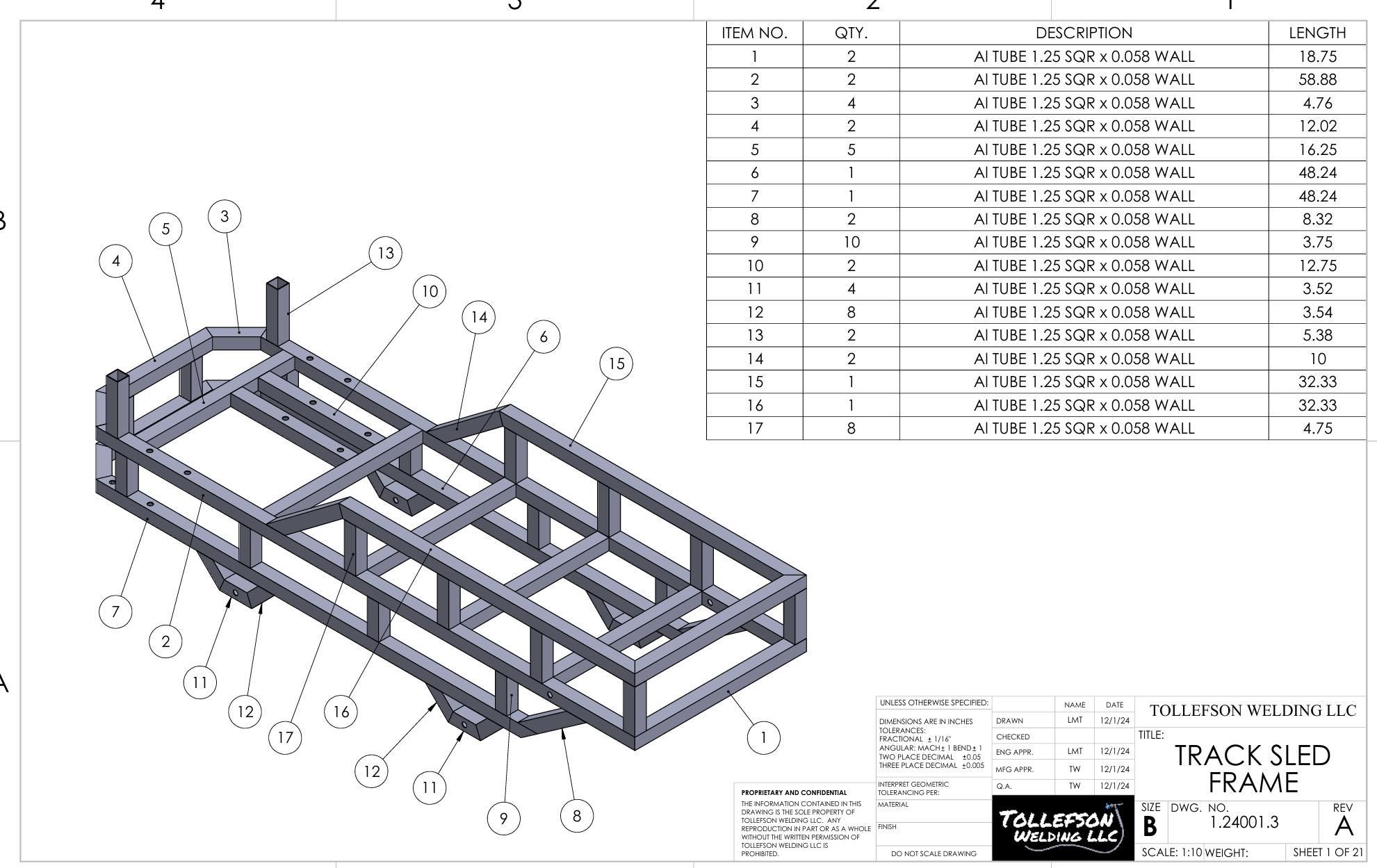 DIY Track Sled Frame and Build Plans - Etsy