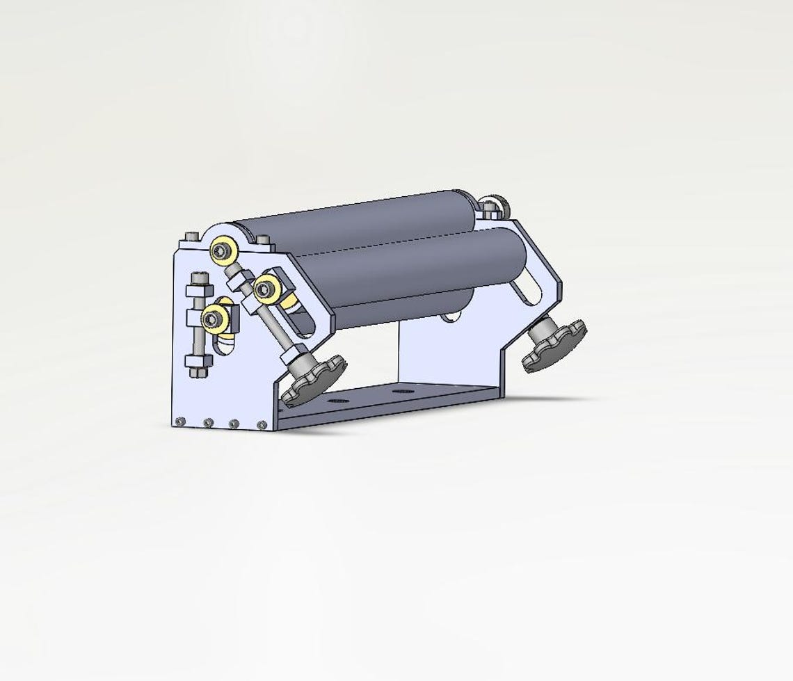 24" Sheet Metal Slip Roller: DIY Drawings & Solidworks Models (digital ...