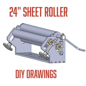 24" Sheet Metal Slip Roller: DIY Drawings & Solidworks Models (digital ...